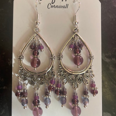 Colourful Summer Earrings Colourful Reflective Glow Bead Jewellery Made ...