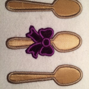 Spoons Applique Machine Embroidery Design-instant DOWNLOAD - Etsy