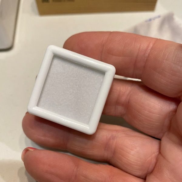 20 Pcs 3 X 3 Cm White Gem Display Plastic Box Storage Containers for ...