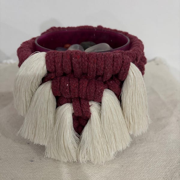 Coaster Macrame Pattern With the Cross Knot, Macrame PDF Tutorial Coaster, Macrame Tutorial ...