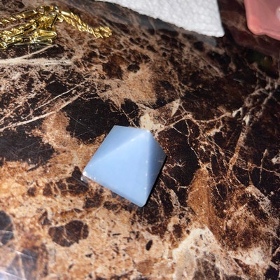 Angelite PYRAMIDS Crystal Pyramids Healing Pyramids Stones for Grids ...