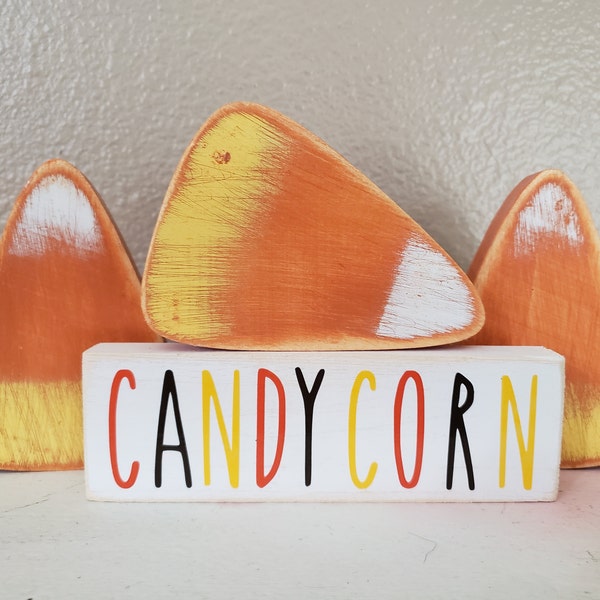 Wooden Candy Corn, Tiered Tray Decor, Bowl Fillers, Fall Decor ...