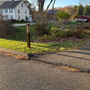 43 Tall Custom Steel Address Sign, Solar Powered LED Lighted. - Etsy