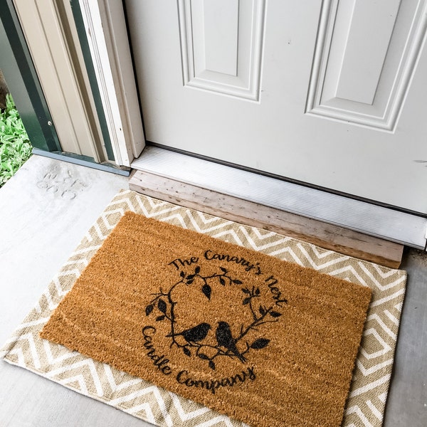 Business Logo Doormat, Personalized Doormat, Custom Welcome Mat ...