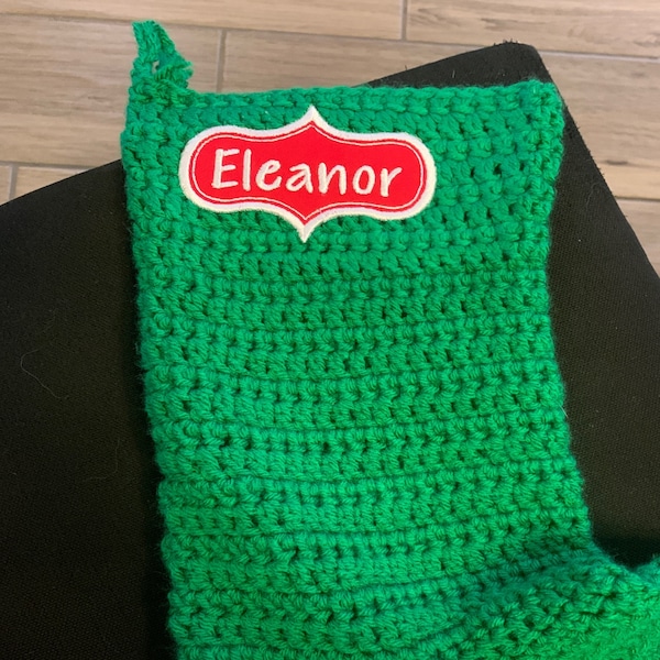 Christmas Stocking Name Patch - Custom Personalized Embroidered Iron on ...