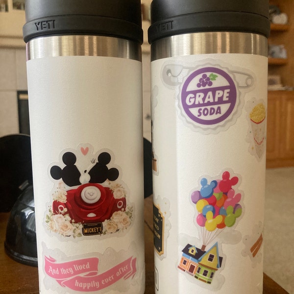 Grape Soda Pin Hidden Mickey Transparent Laptop Sticker/ Pixar Disney ...