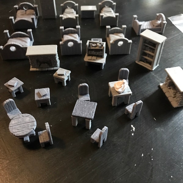 Tavern Furniture Set Dnd Miniature Terrain, Dungeons and Dragons, D&D ...
