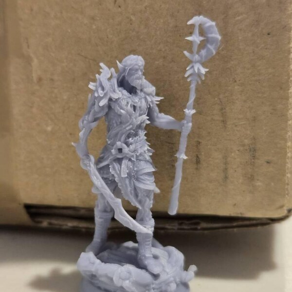 Angelic Warrior Miniature Archangel Fighter Dungeons and Dragons Mini ...