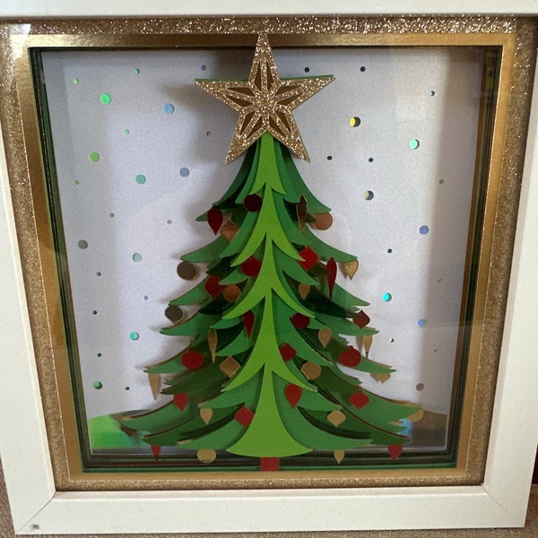 3D CHRISTMAS TREE 2 Svg - 3D Christmas Svg - CHRISTMAS Shadow Box Svg ...