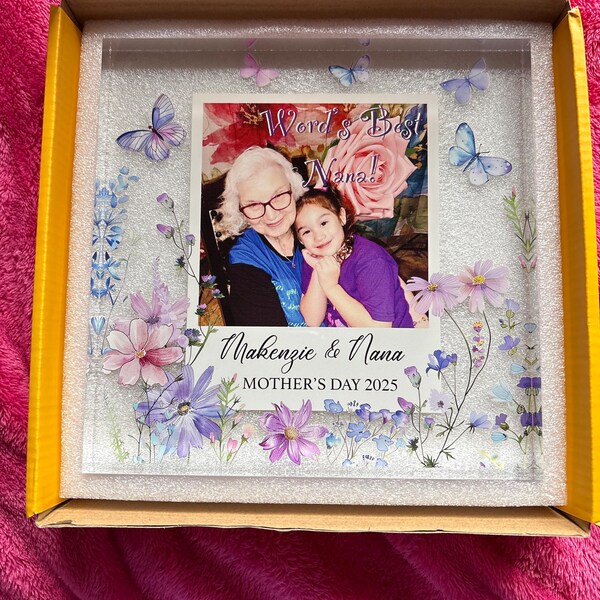 Personalized Family Photo Block: Freestanding Acrylic Print - Etsy