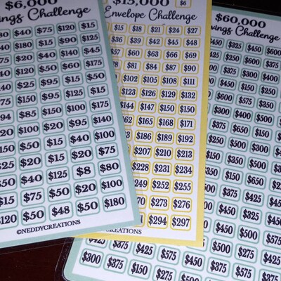 8000 Dollar Savings Challenge Savings Challenge Envelopes - Etsy
