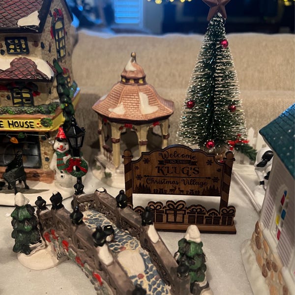 Miniature Welcome Sign for Porch/patio , 1:12 Dollhouse Sign, Dollhouse ...