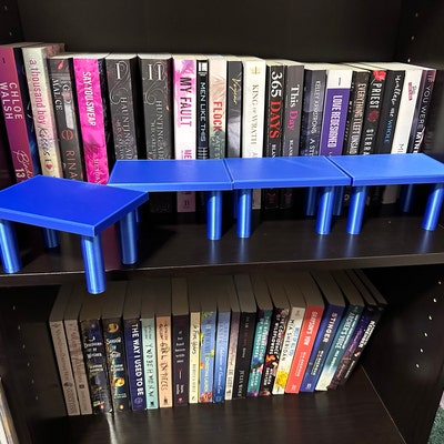 Shelf Riser for Displaying Two Rows of Books on a Single Shelf ...
