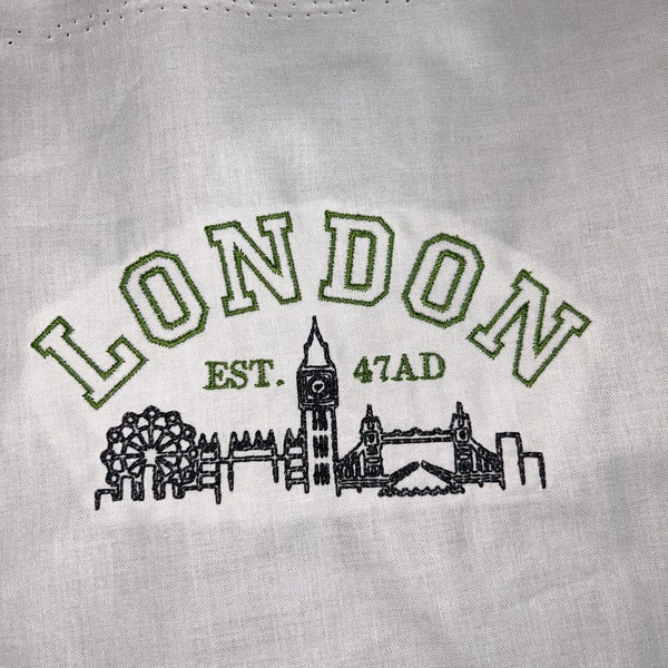 London Established 47AD Embroidery Design, PES, JEF, DST, Travel ...