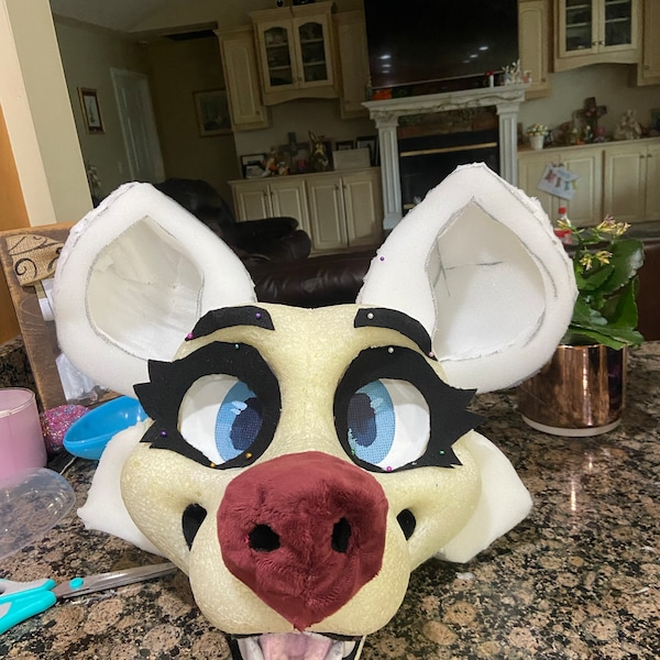 Hyena Fursuit Ears Downloadable Pattern - Etsy