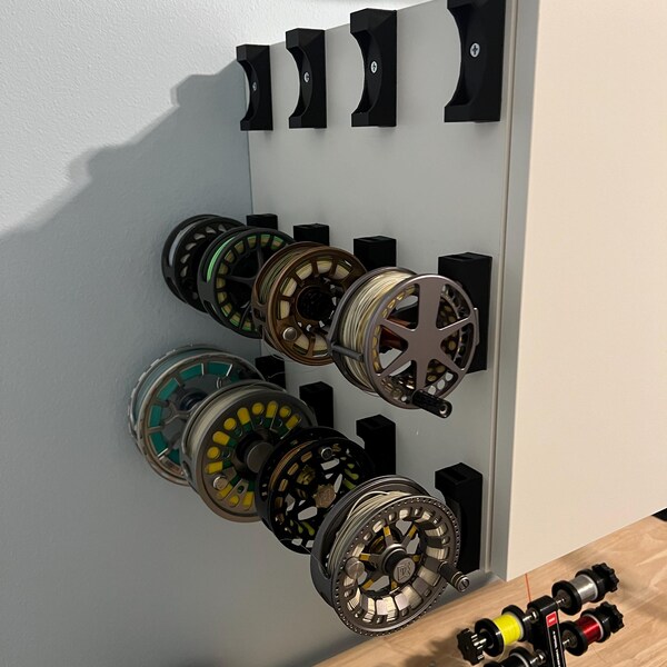 Multi Fishing Reel Holder Wall Mount - Etsy