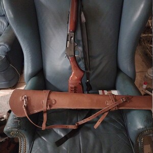 Leather Rifle Scabbard for Lever Action Carbine Horseback or - Etsy