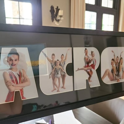 Name / Word Photo Mat Personalized Custom Cut Matting Frame Ready N100 ...