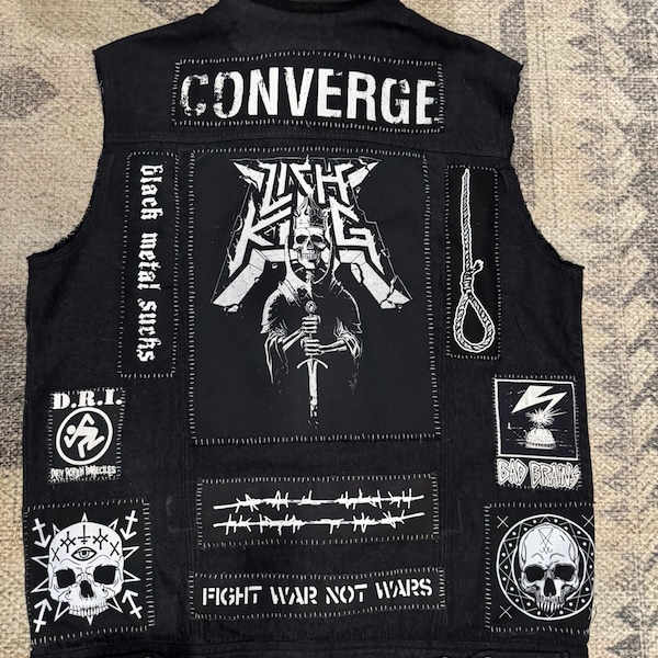 Punk Patch | Three Coffin Nails | Crust Punk | Rusty | Cloth Patch ...