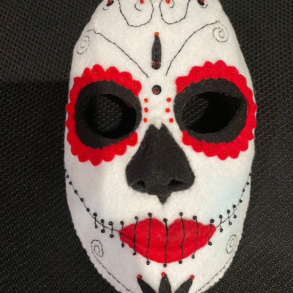 PDF Catrina Mask, PDF Sewing Pattern, Halloween, Felt Mask, Dress Up - Etsy