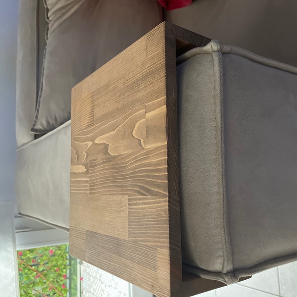 Modern Wood Armrest Table, Simple and Functional Couch Tray, Sofa Arm ...