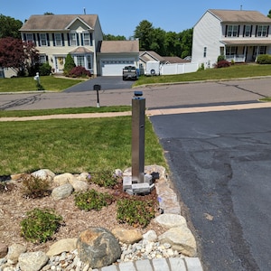 60 Tall Custom Steel Address Solar Lighted Sign Post - Etsy