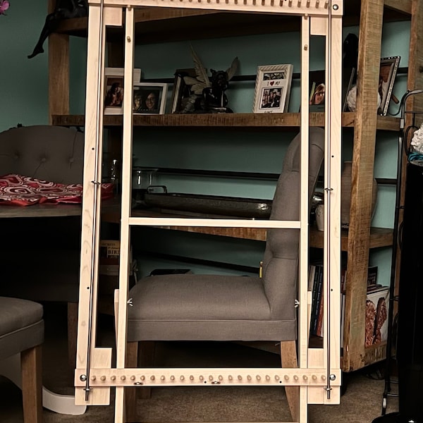 Easel Stand for Adjustable Twining Loom or Art in Solid Maple Made TO ...