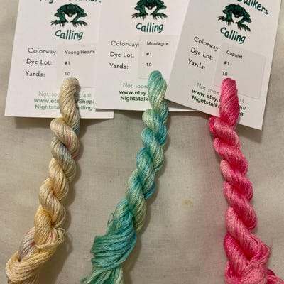 Rainbow Thread Drops Thread Holders, Parking Method, Floss Drops, Cross ...