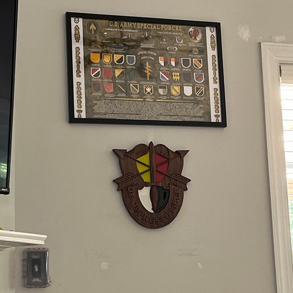 Combat Infantryman Badge | CIB Wall Display | CNC Carved Military ...