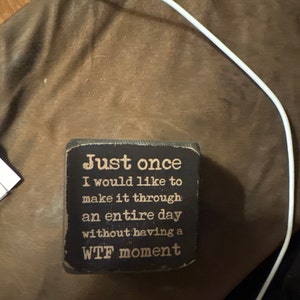 Mini Quote Block, Motivational Quote, Strength Quote, Office Decor ...