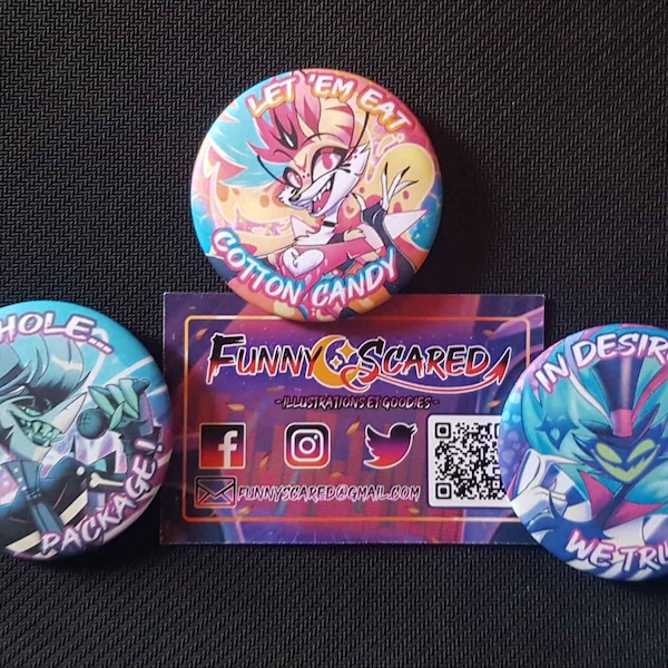 HELLUVA BOSS Buttons Badges & Magnets - Etsy