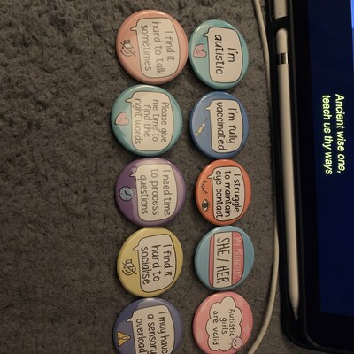 Autism Badge Set INCLUDES 6 Badges Badge Packs Autism Gift Autism ...