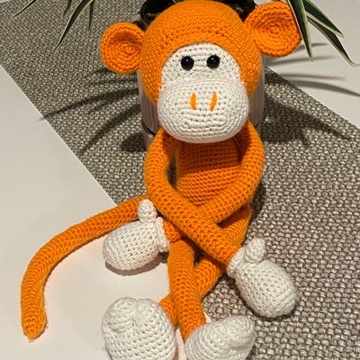 Mike the Monkey Amigurumi Crochet Pdf Pattern EN, DK & NL - Etsy