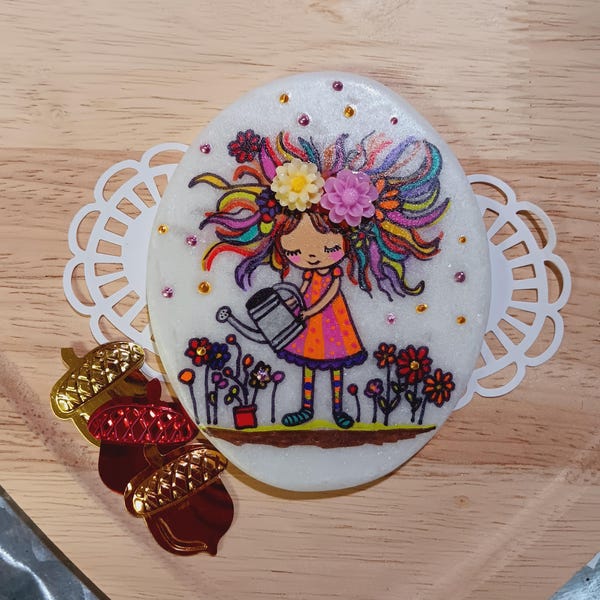 Santa on a Motorcycle Painted Rock SEALED Christmas Painted Rocks - Etsy