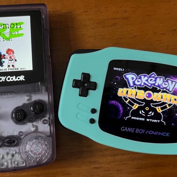 Custom UV Printed Gameboy Color Q5 IPS Backlit LCD Mod. New Speaker ...