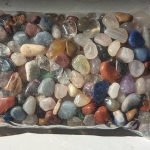 Assorted Mix Tumbled Stones: SMALL MEDIUM or LARGE Sizes - Etsy