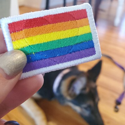 1 Patch Sew-on 2 X1.3 Inch LGBTQ Pride Flag Heart in - Etsy