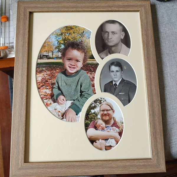 Picture Frame Mat, 8 Openings, Trading Cards, ACEO, Photos Multi ...