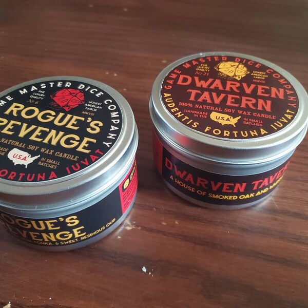 Rogue's Revenge Gaming Candle | Geek Gift | RPG | Gamer | DND | 20oz ...