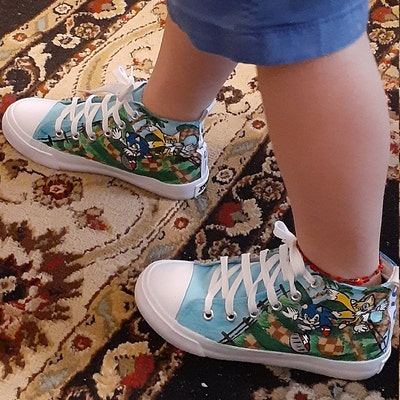 Sonic High Top Shoes - Etsy