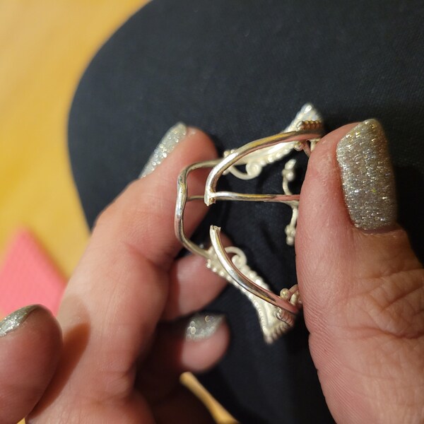 Handmade Splint Ring Silver, German Silver Heart Splint Ring, Finger ...