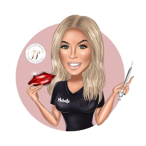 Lip Injection Master Logo Custom Portrait for Your Business Logo / Lip ...