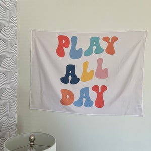 The Cool Kids Club Flag Play Room Decor Playroom Sign Play All - Etsy
