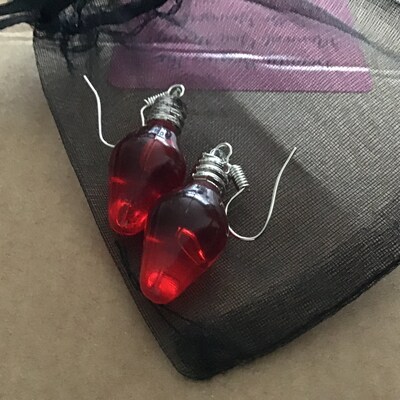 Light Bulb Dangle Earrings Fun Funky Dangle Dangler Retro - Etsy