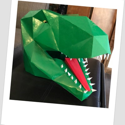 Dinosaur Mask Pattern Make a T-rex Mask With Everyday Materials. Makes ...