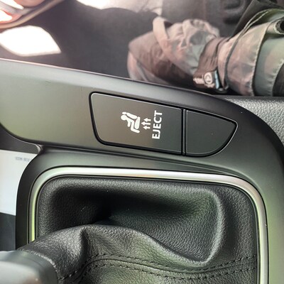 Eject Button Decal, Car Decal, Eject Passenger Button, Blank Button ...