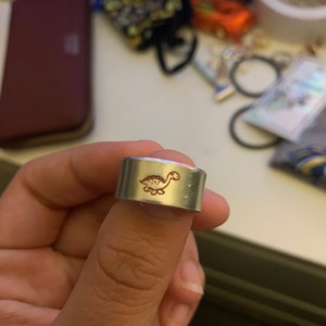 Dinosaur Ring Dinosaur Promise Ring for Couples Cute Rings | Etsy