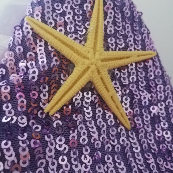 Toddler Mermaid Inspired Purple Costume,baby Girl Mermaid Outfit ...