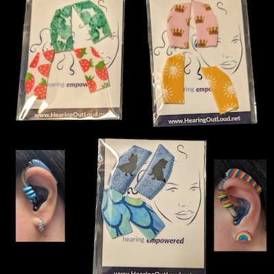 SPIKED Hearing Aid Skin Hearing Aid Sleeve Hearing Aid Jewelry Cochlear ...