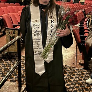 A Custom Grad Sash Grad Stole Custom Grad Sash Embroidered Satin Stoles ...